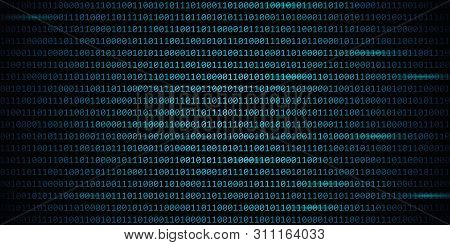 Blue Digital Binary Vector Photo Free Trial Bigstock