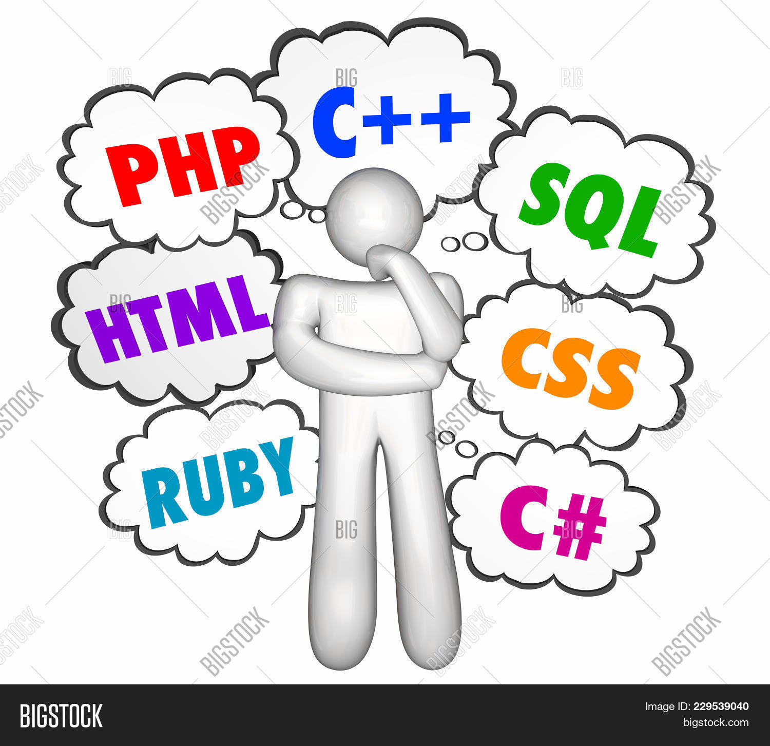 Programming Languages Image Photo Free Trial Bigstock