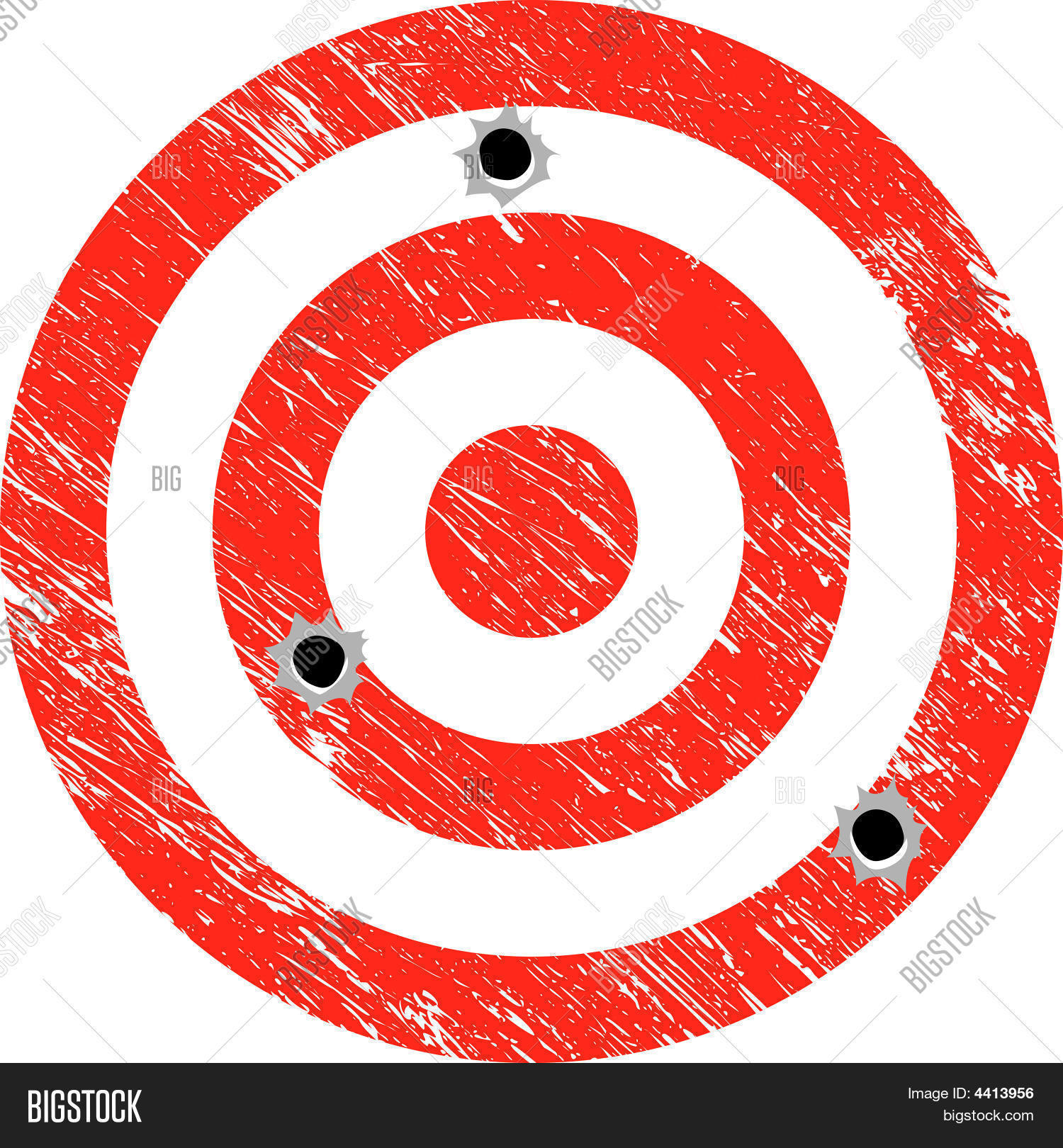 Vector Grunge Target Bullet Holes Vector & Photo | Bigstock Vector Grunge Target Bullet Holes Vector & Photo | Bigstock