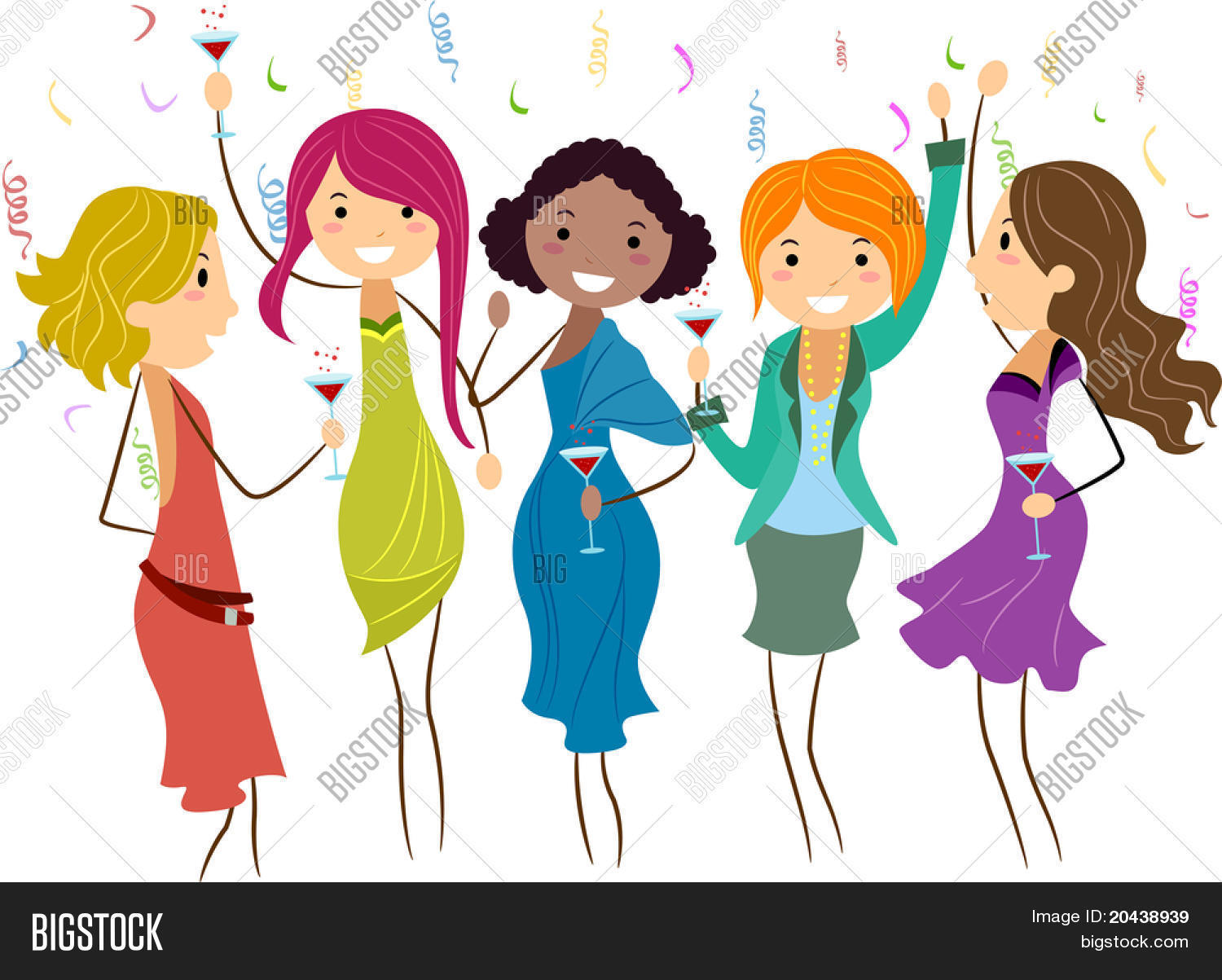 Illustration Women Bachelorette Vector And Photo Bigstock