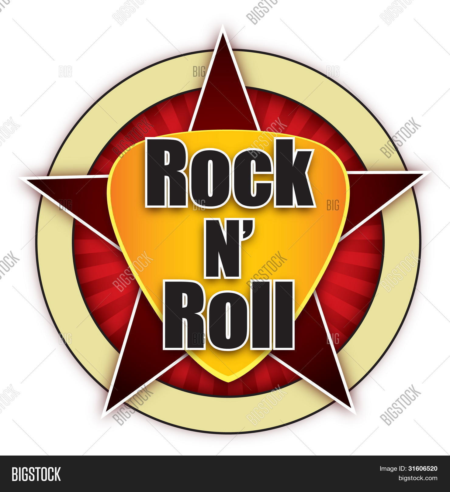Rock N Roll Logo Vector & Photo | Bigstock