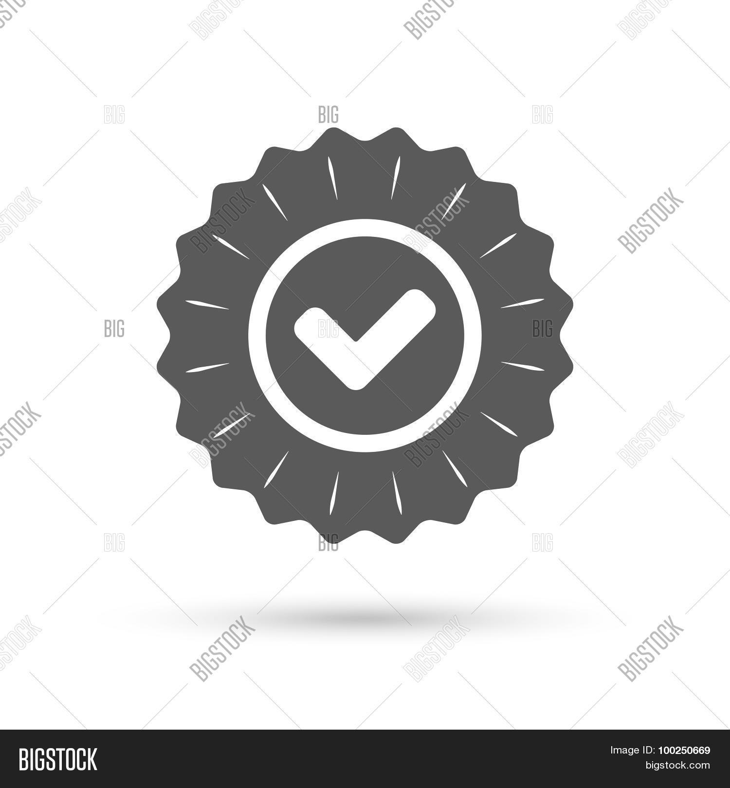 Check Mark Sign Icon Vector & Photo (Free Trial) | Bigstock
