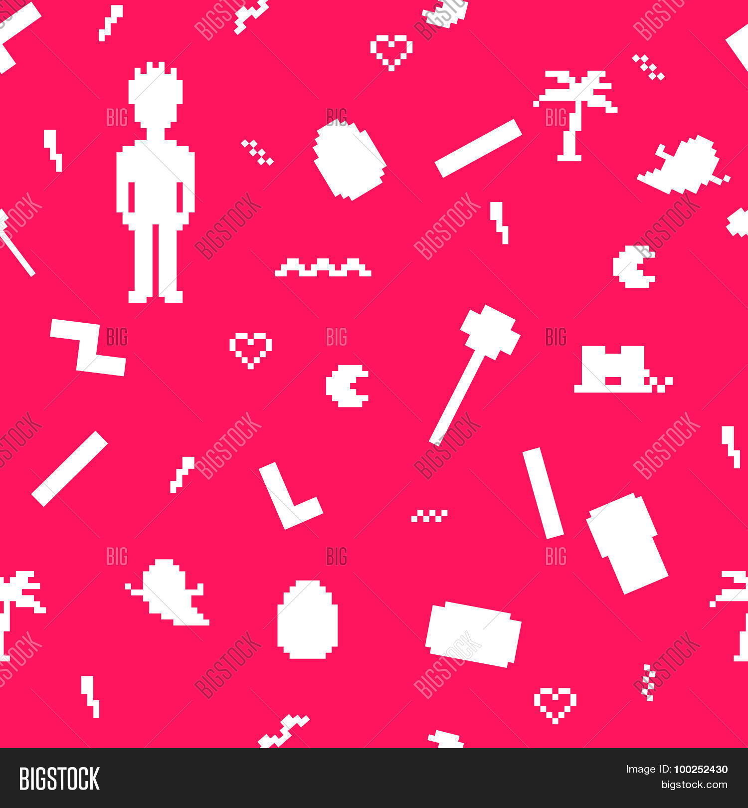 Pixel Art 90s Retro Vector & Photo (Free Trial) | Bigstock