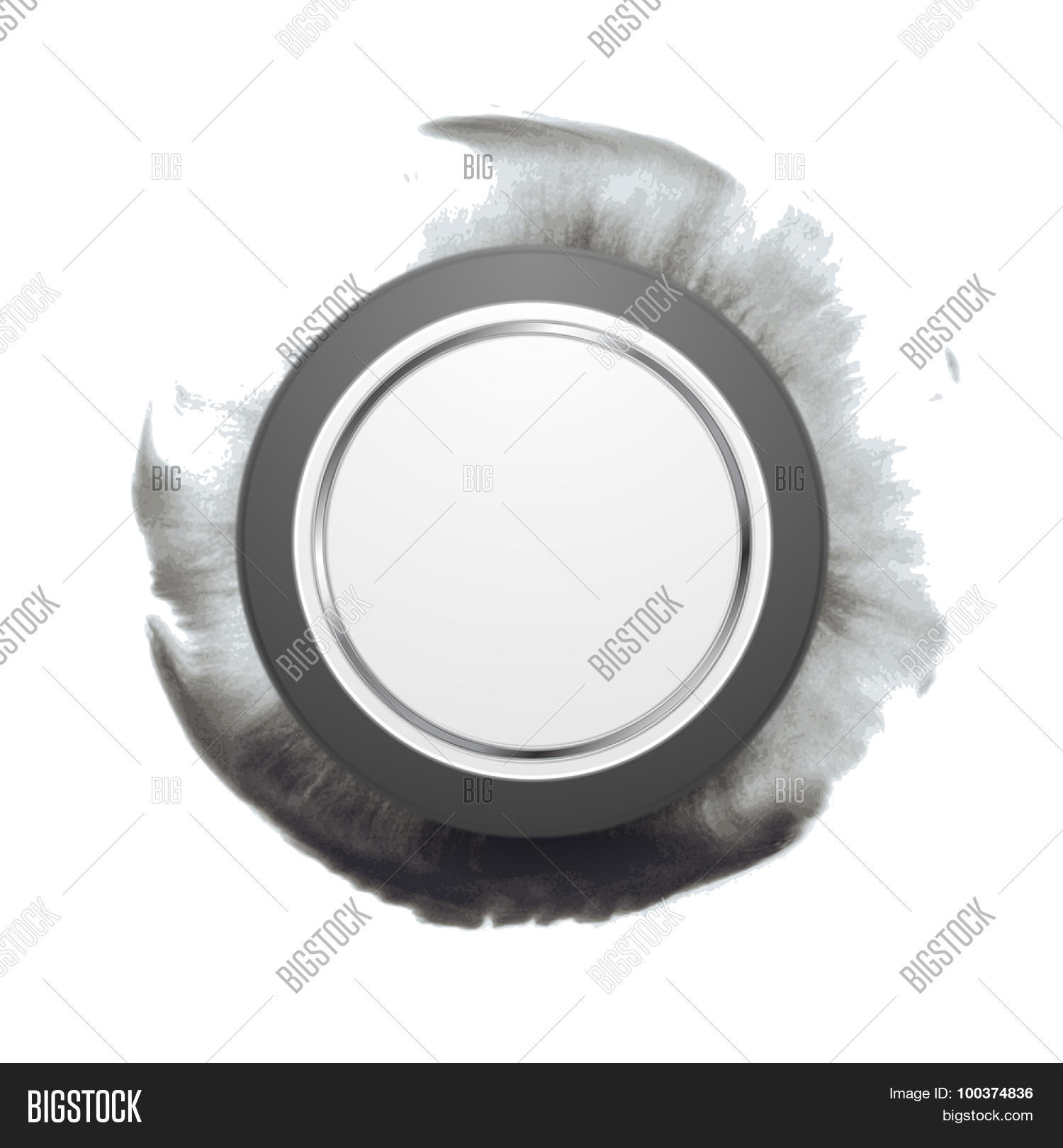Grey Circle Shape On Vector & Photo (Free Trial) | Bigstock