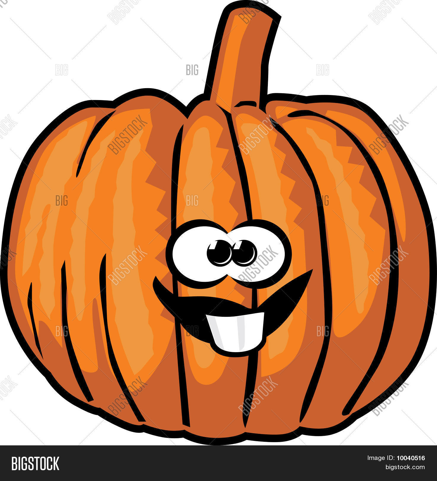 Pumpkin Cartoon Vector & Photo (Free Trial) | Bigstock