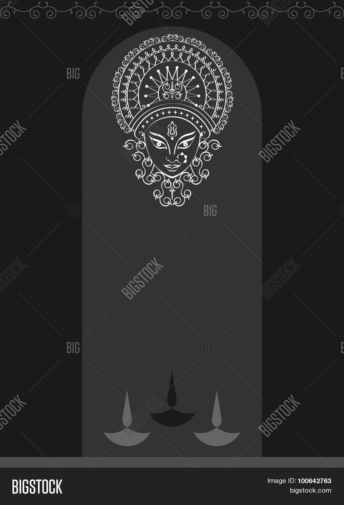 Durga Goddess Power Vector & Photo (Free Trial) | Bigstock