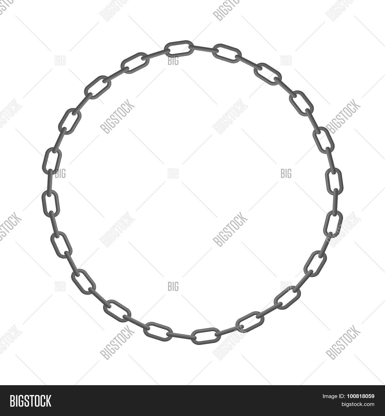 Iron Chain. Circle Vector & Photo (Free Trial) | Bigstock