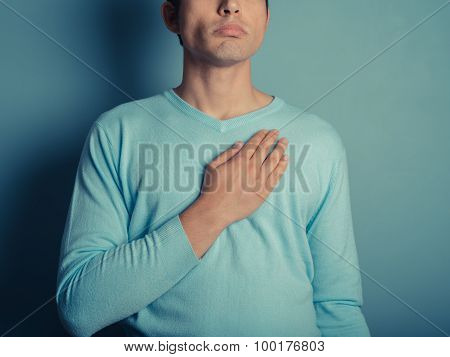Young Man Hand On His Image & Photo (Free Trial) | Bigstock