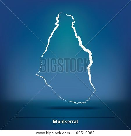 Doodle Map Montserrat Vector & Photo (Free Trial) | Bigstock