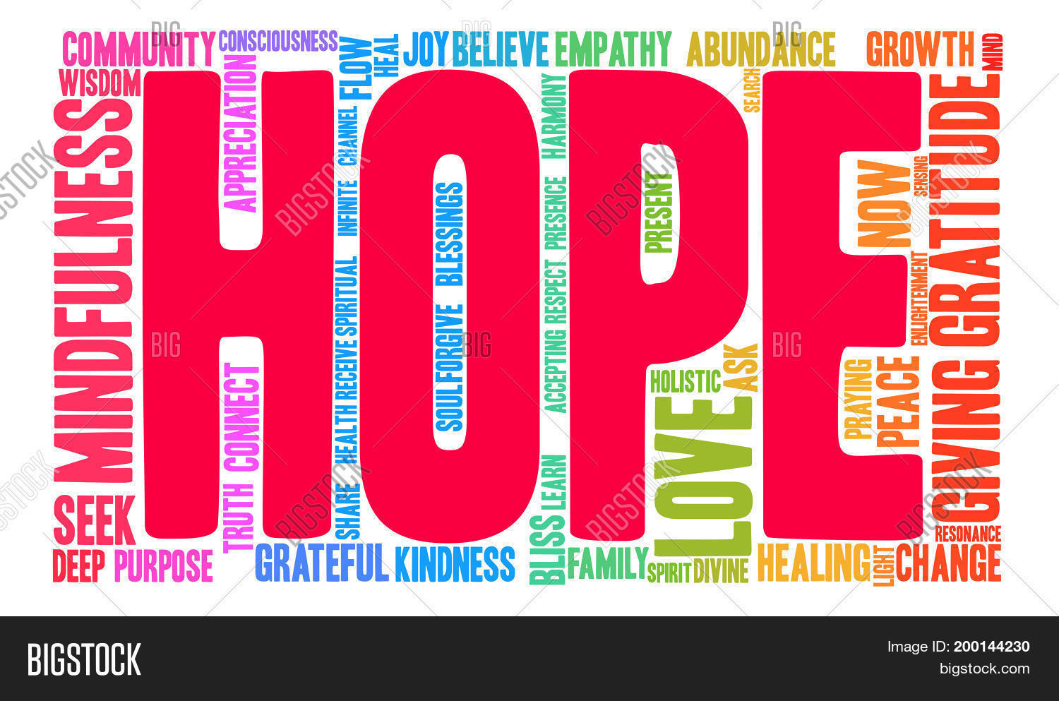 Hope Word Vertical