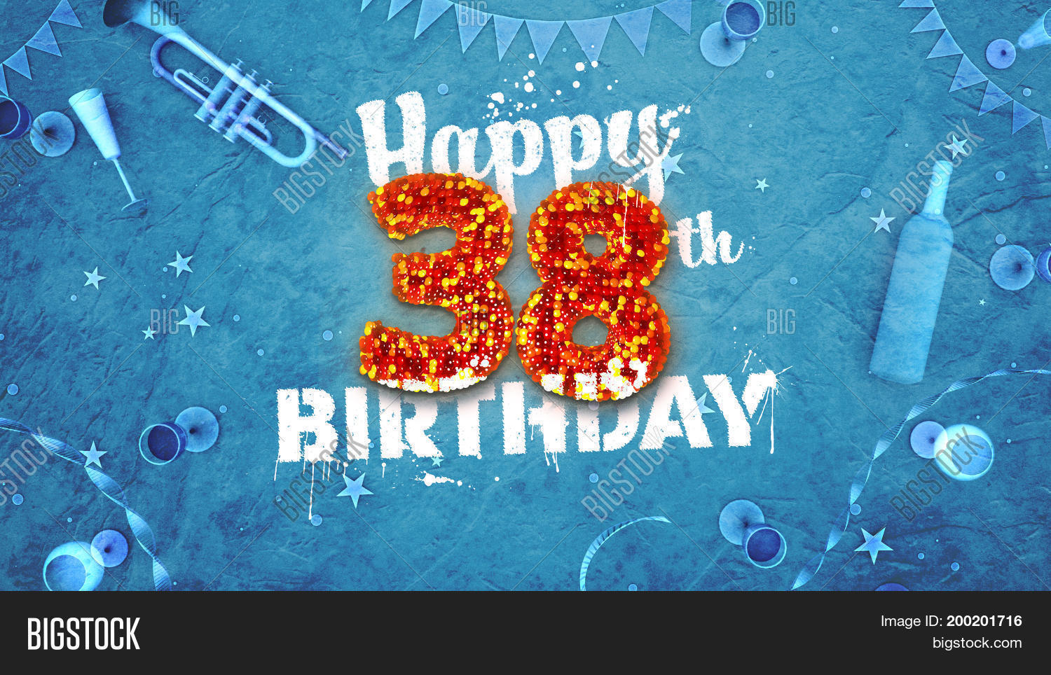 Happy 38Th Birthday Image & Photo (Free Trial) | Bigstock