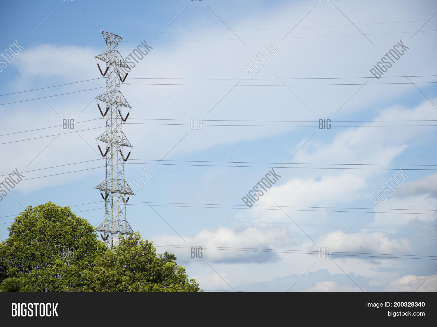 High Voltage Pole On Image & Photo (Free Trial) | Bigstock