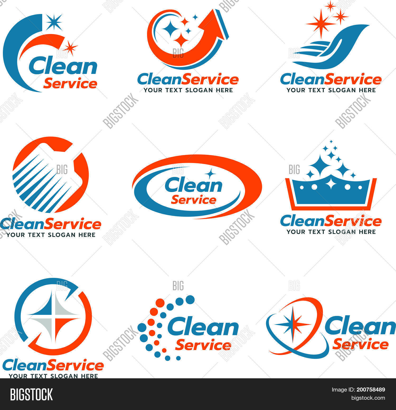 Orange Blue Clean Vector & Photo (Free Trial) | Bigstock