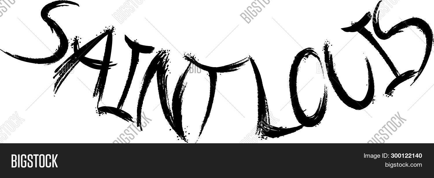 Saint Louis Text Sign Vector & Photo (Free Trial) | Bigstock