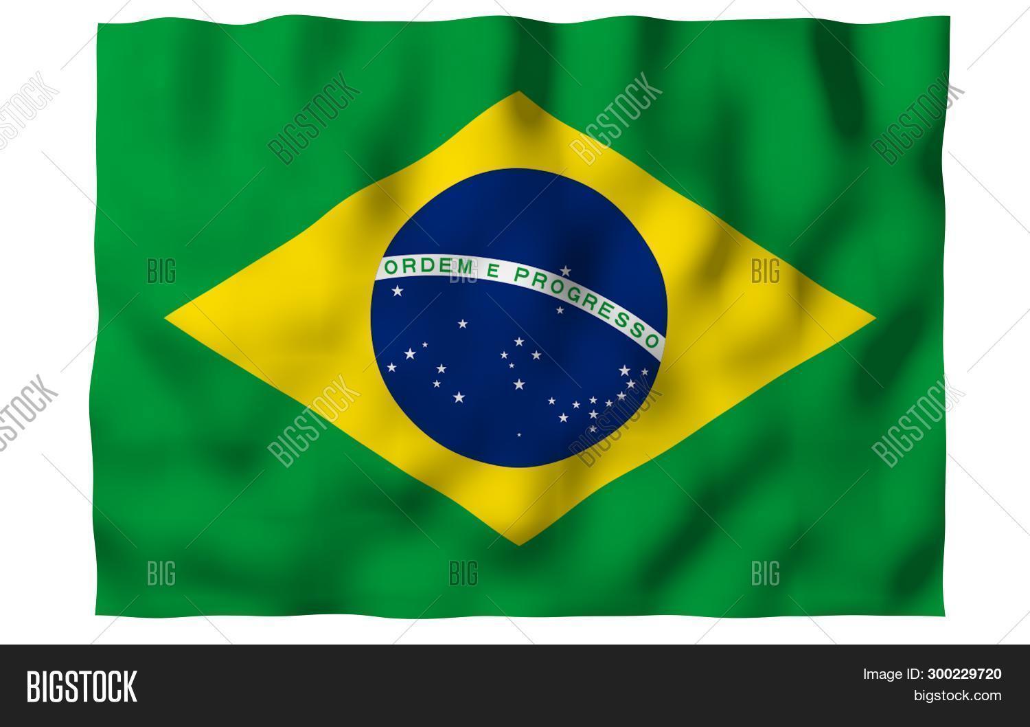 Waving Flag Brazil. Image & Photo (Free Trial) | Bigstock