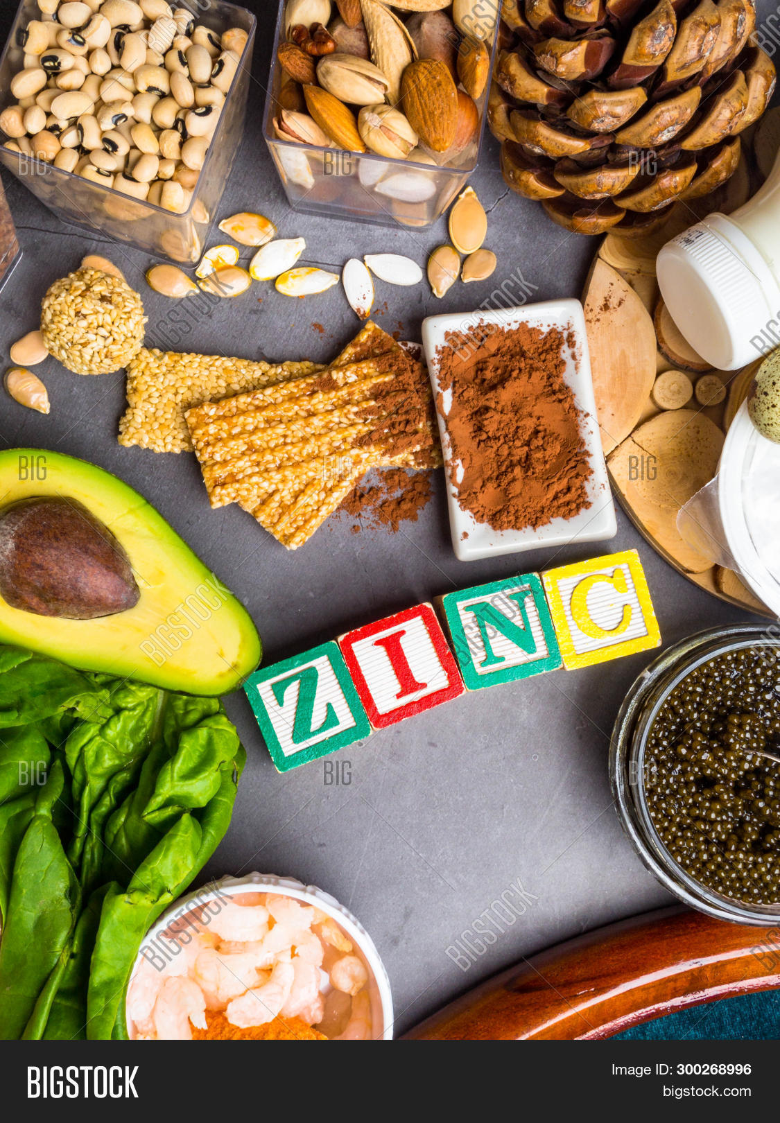Foods Zinc Mineral On Image & Photo (Free Trial) | Bigstock