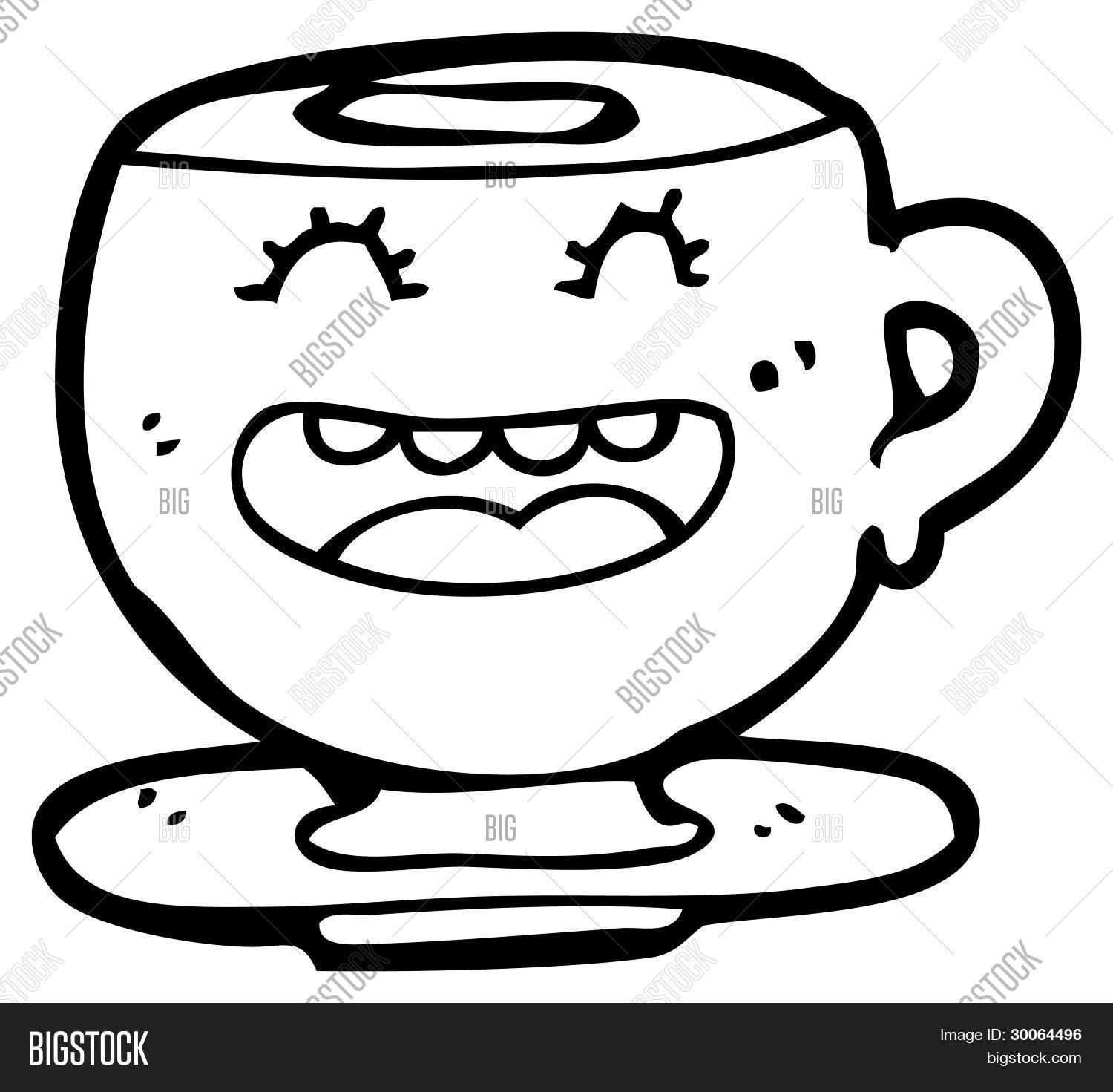 Happy Tea Cup Cartoon Image & Photo (Free Trial) | Bigstock