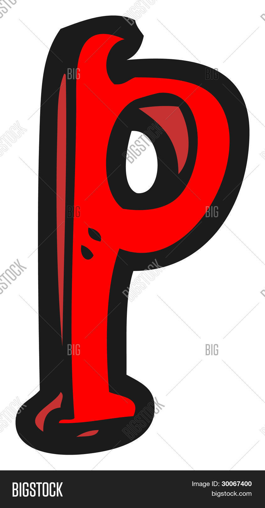 Cartoon Letter P ( Image & Photo (Free Trial) | Bigstock