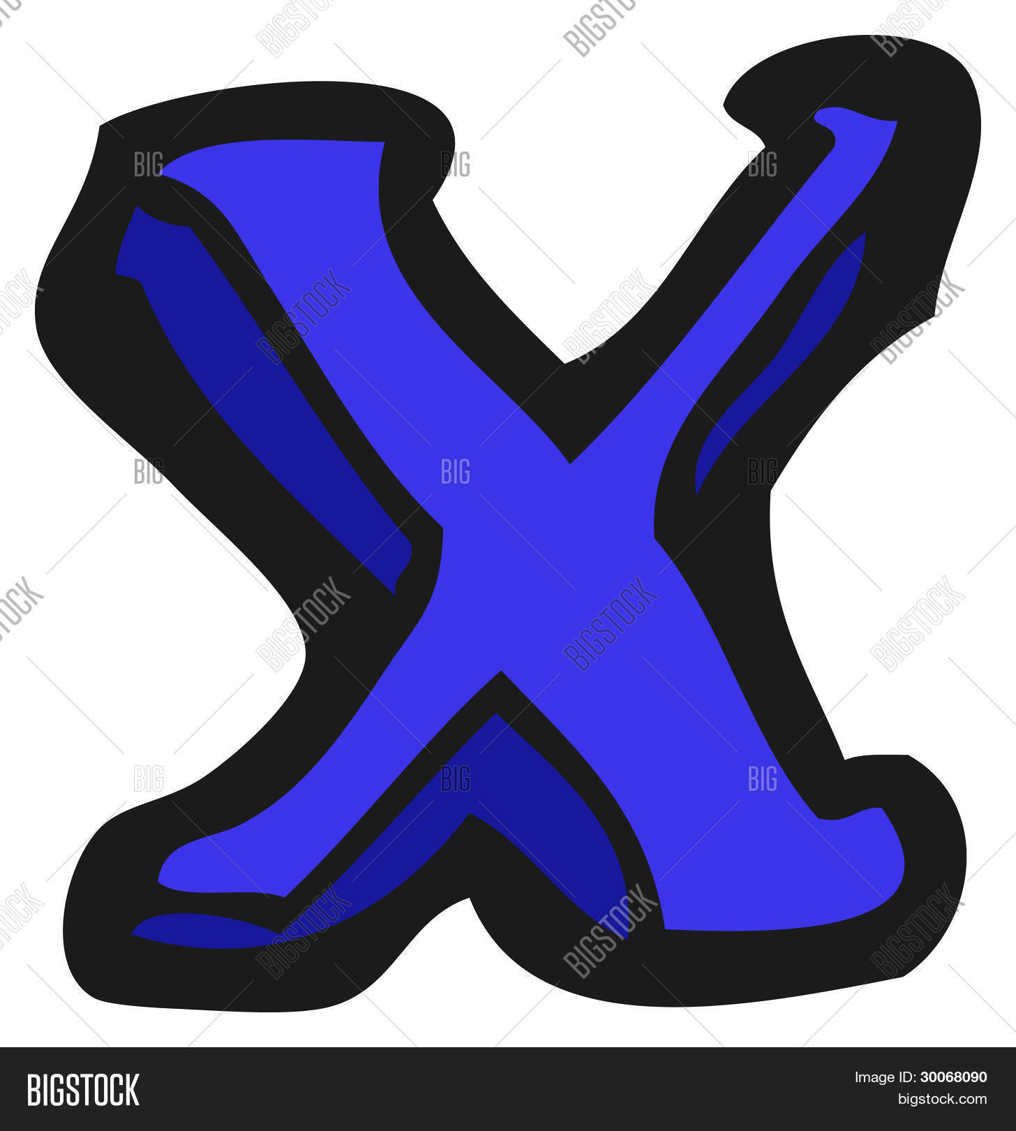 Cartoon Letter X ( Image & Photo (Free Trial) | Bigstock