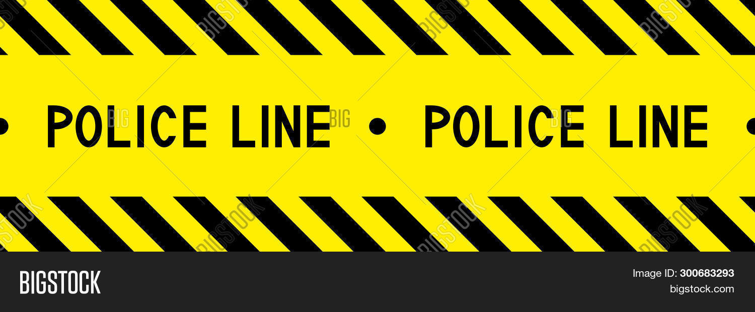 Police Line. Warning Vector & Photo (Free Trial) | Bigstock