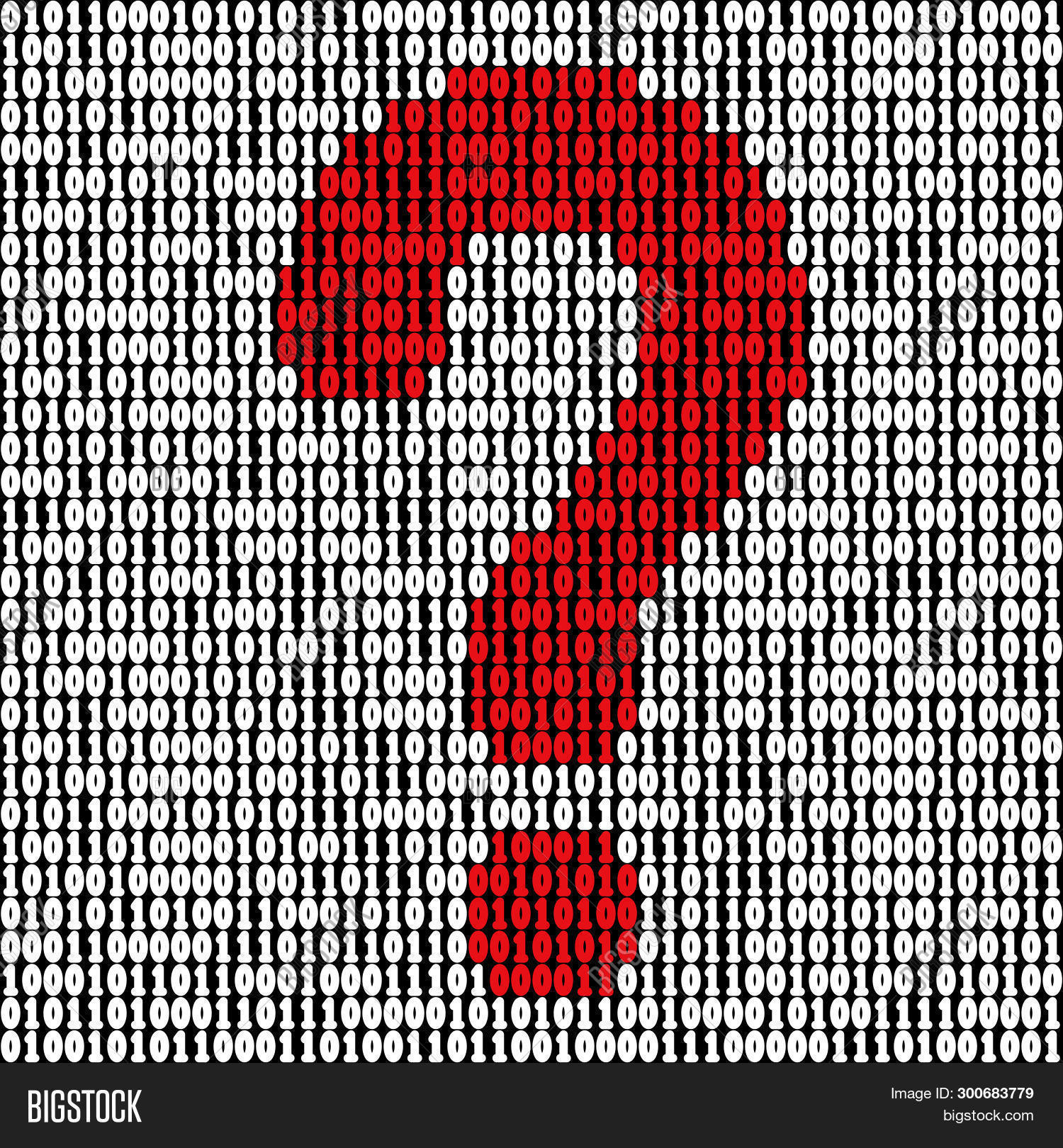 Binary Code Question Vector & Photo (Free Trial) | Bigstock