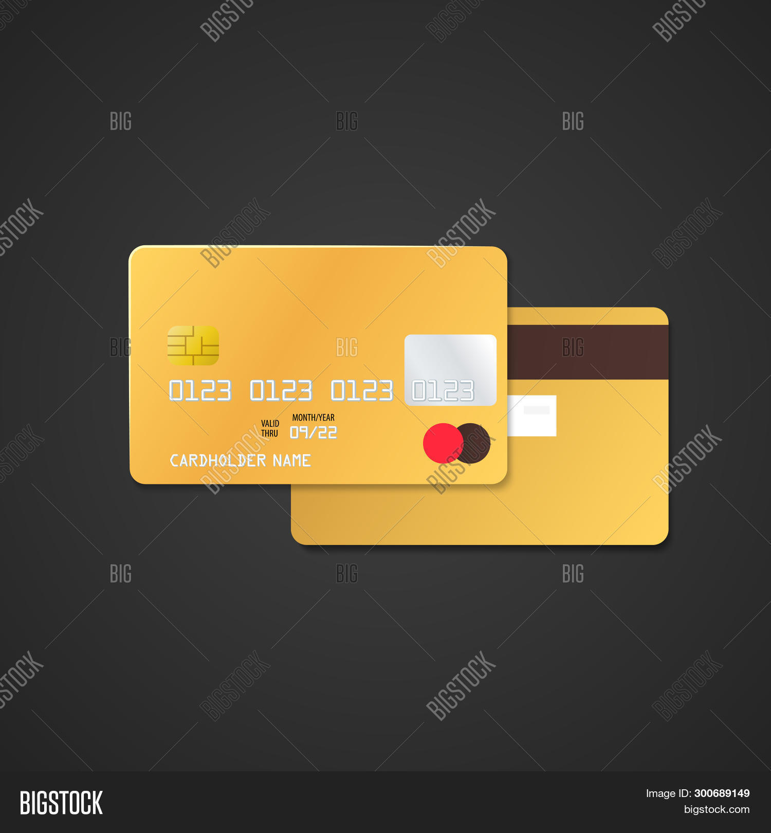 Vector Gold Bank Card Image & Photo (Free Trial) | Bigstock