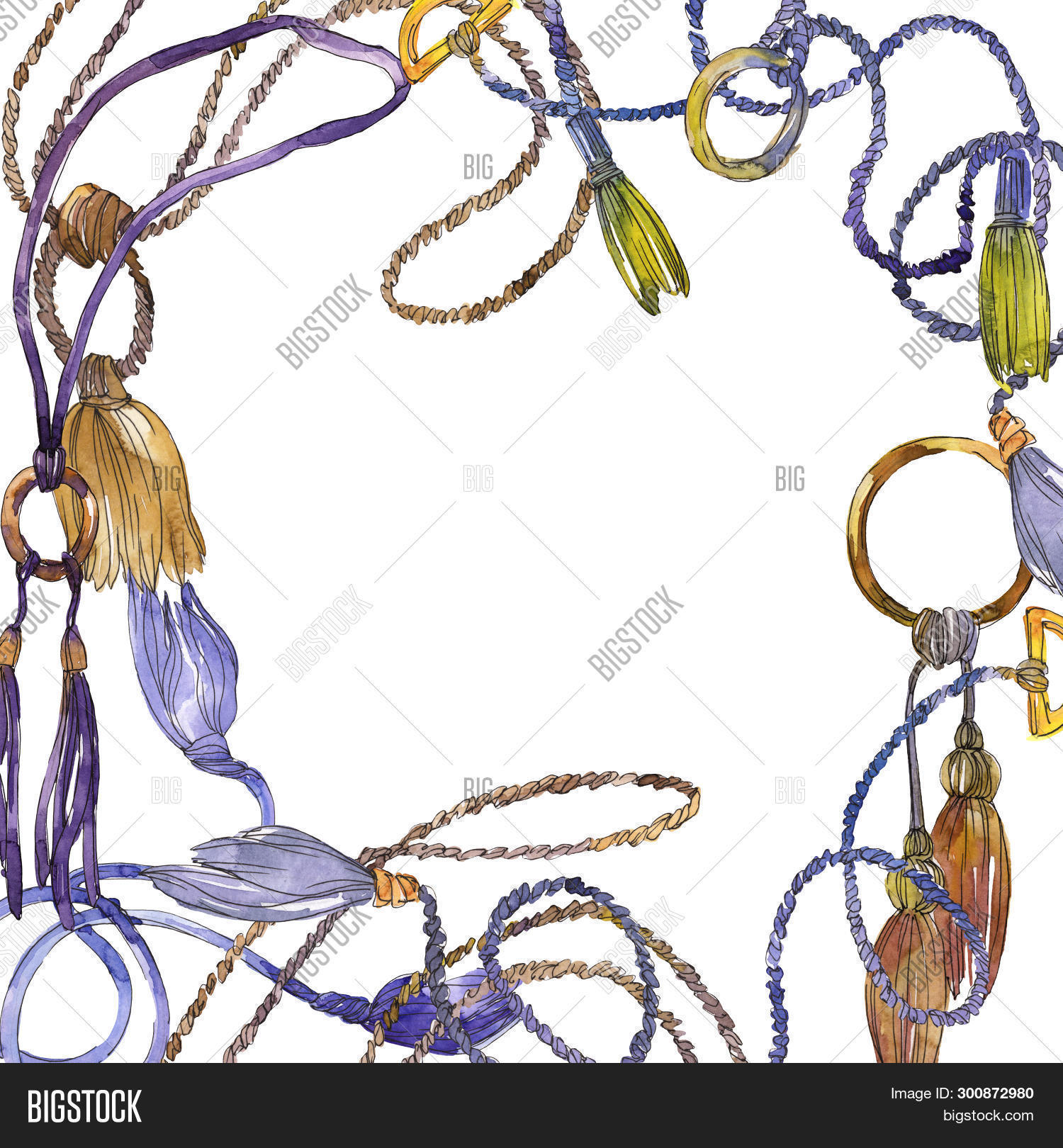 Rope Tassels Sketch Image And Photo Free Trial Bigstock