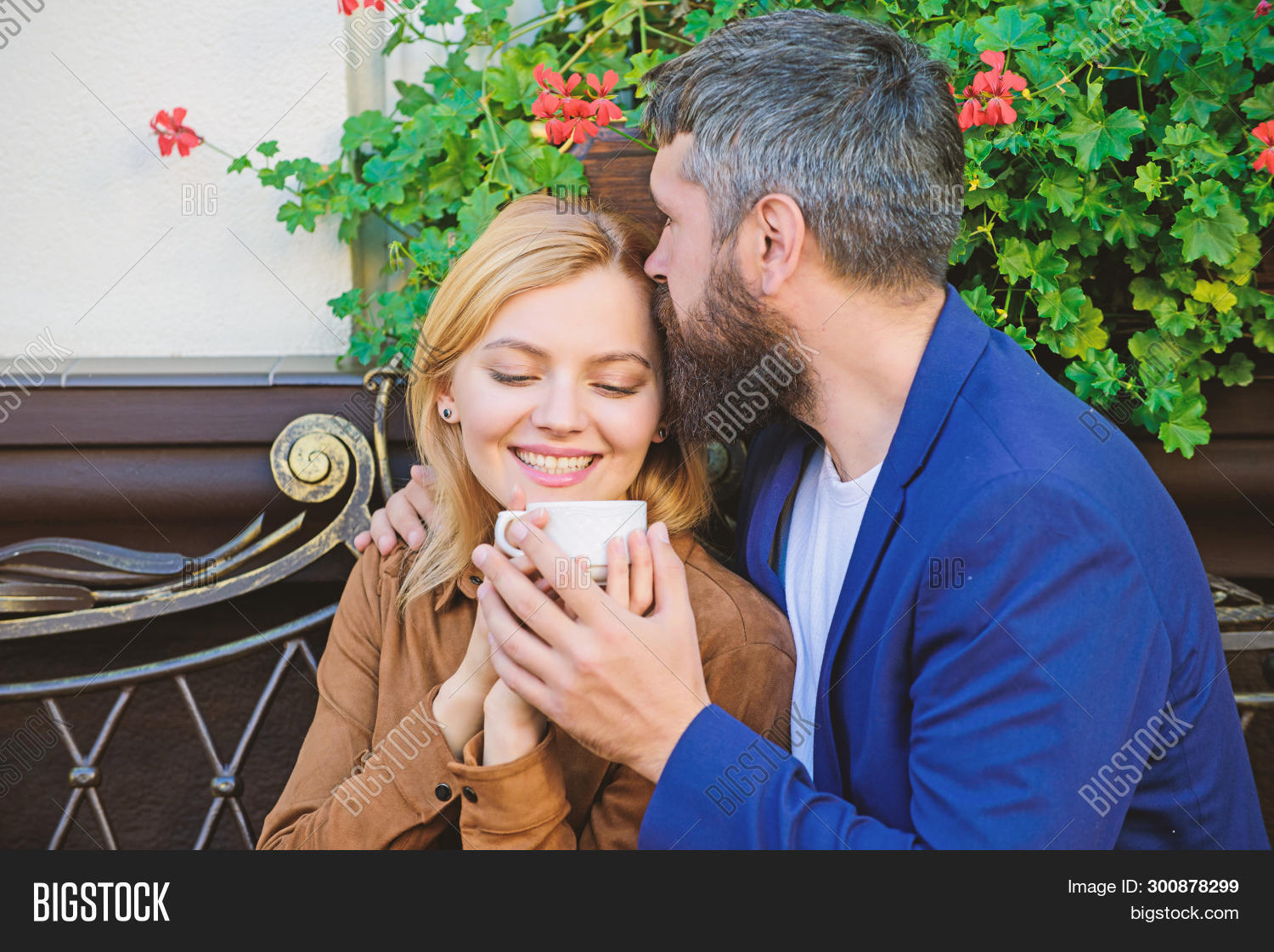 Couple Cuddling Cafe Image & Photo (Free Trial) | Bigstock