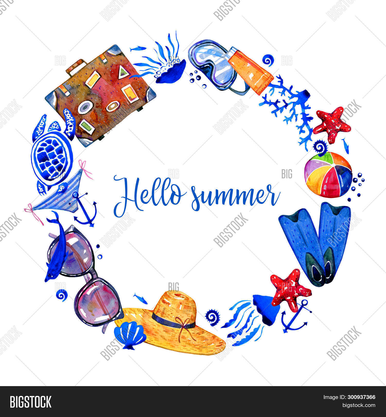 Round Frame Beach Image & Photo (Free Trial) | Bigstock