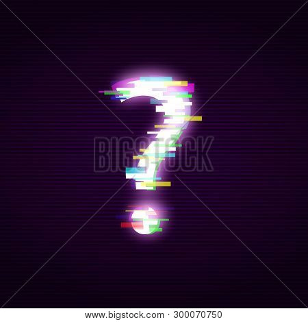Neon Question Mark Vector & Photo (Free Trial) | Bigstock