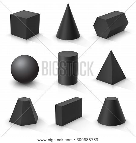 Set Basic 3d Shapes. Vector & Photo (Free Trial) | Bigstock