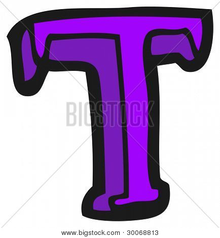Cartoon Letter T ( Image & Photo (Free Trial) | Bigstock