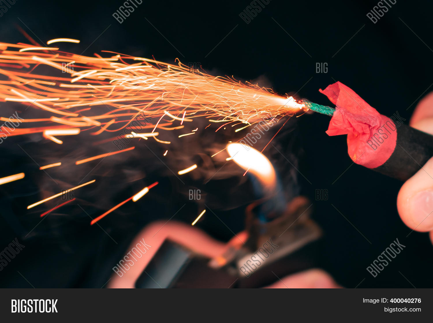 Firecracker Hand. Man Image & Photo (Free Trial) | Bigstock