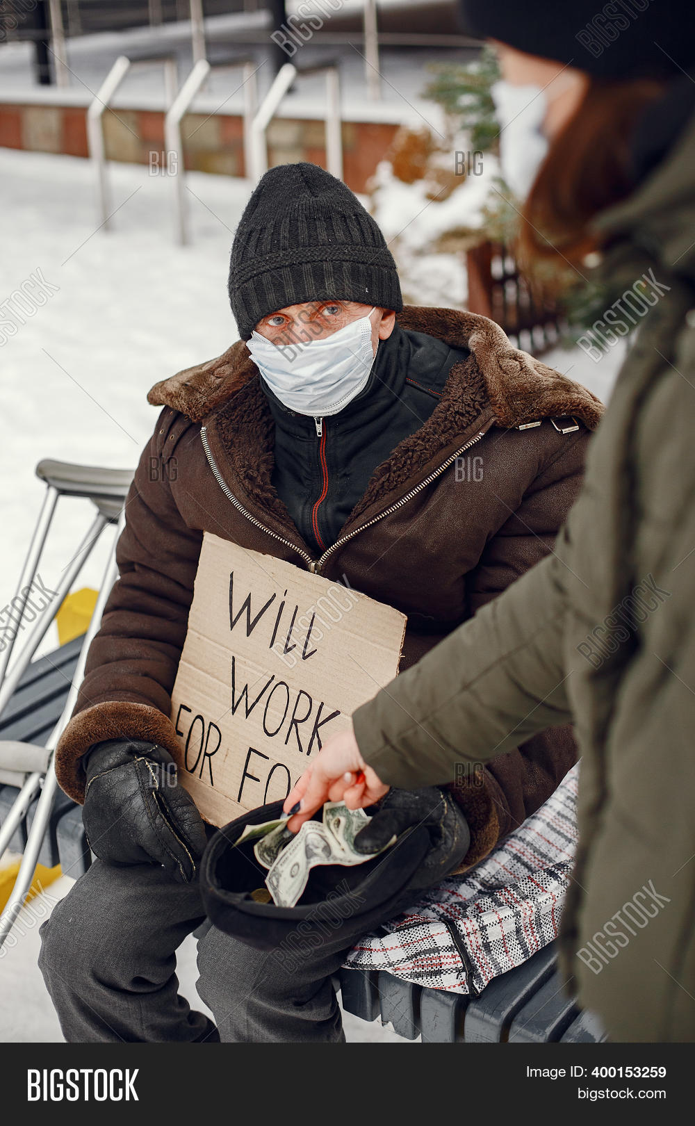 Disabled Homeless Man Image & Photo (Free Trial) | Bigstock