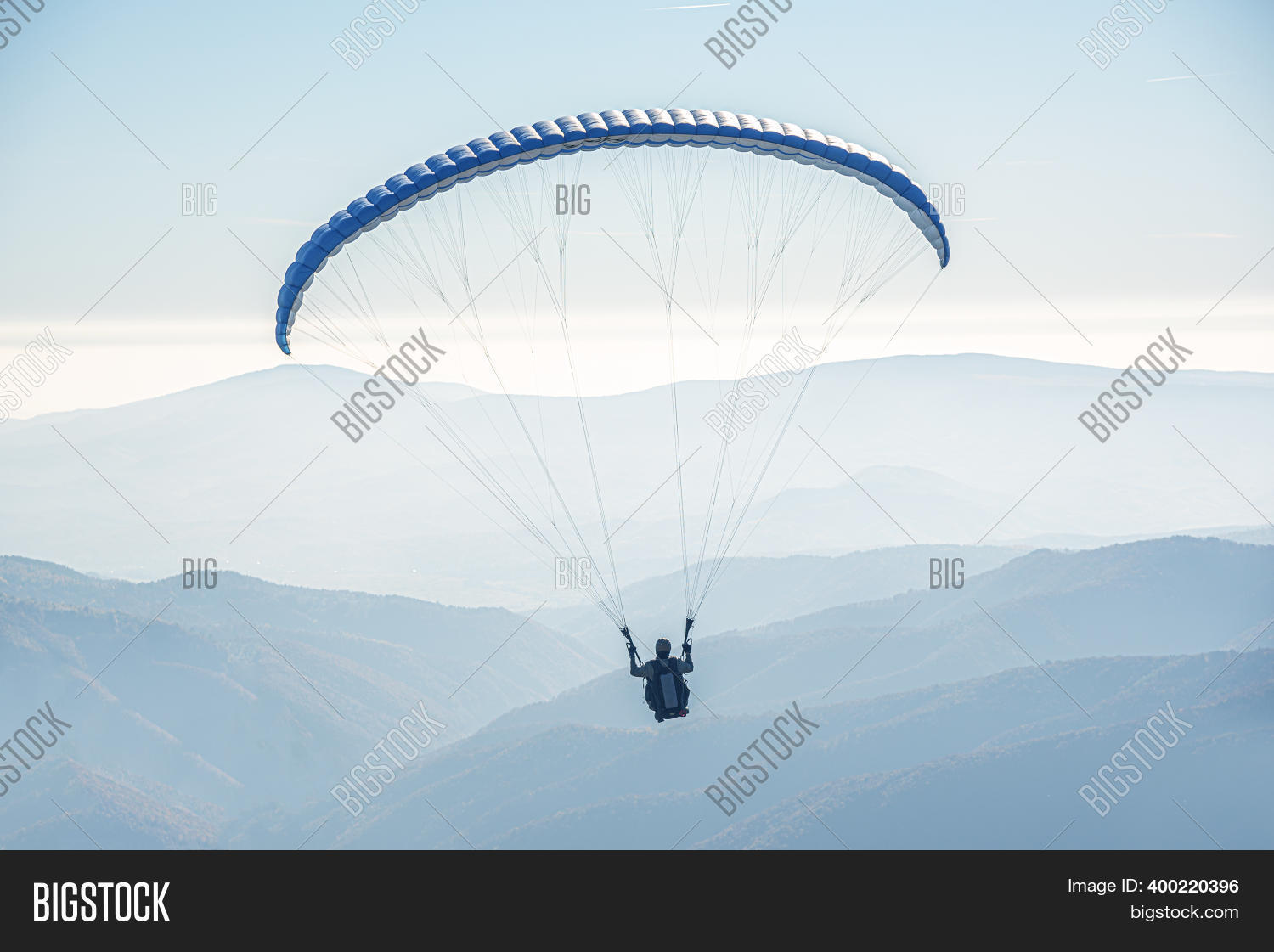 Paraglider Flying Sky Image & Photo (Free Trial) | Bigstock