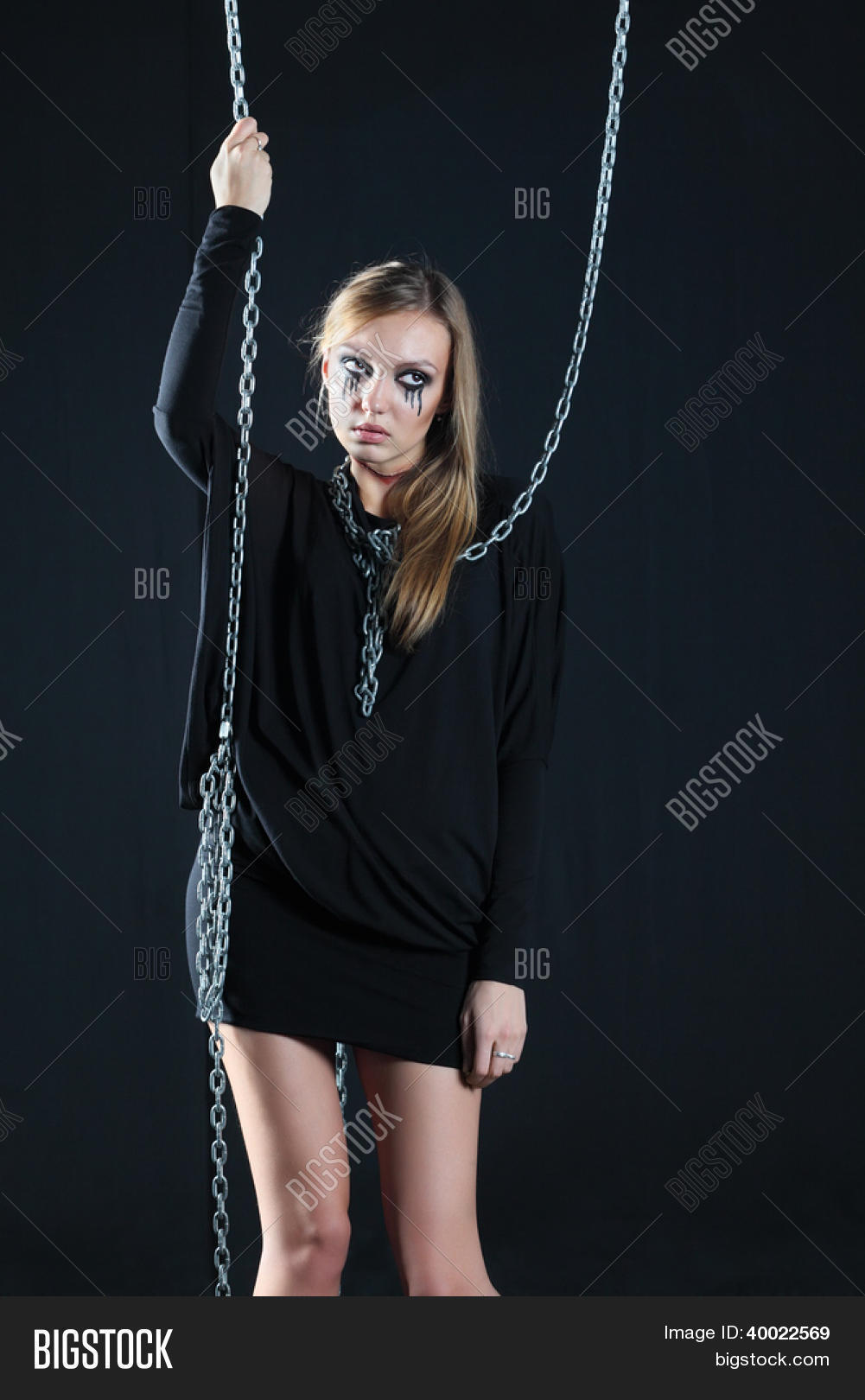Sad Zombie Girl Black Image & Photo (Free Trial) | Bigstock