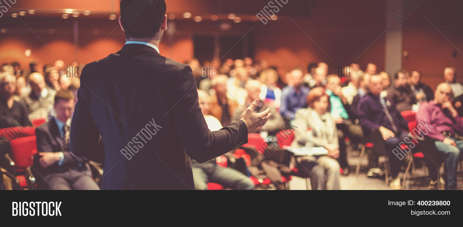 Speaker Giving Talk Image & Photo (Free Trial) | Bigstock