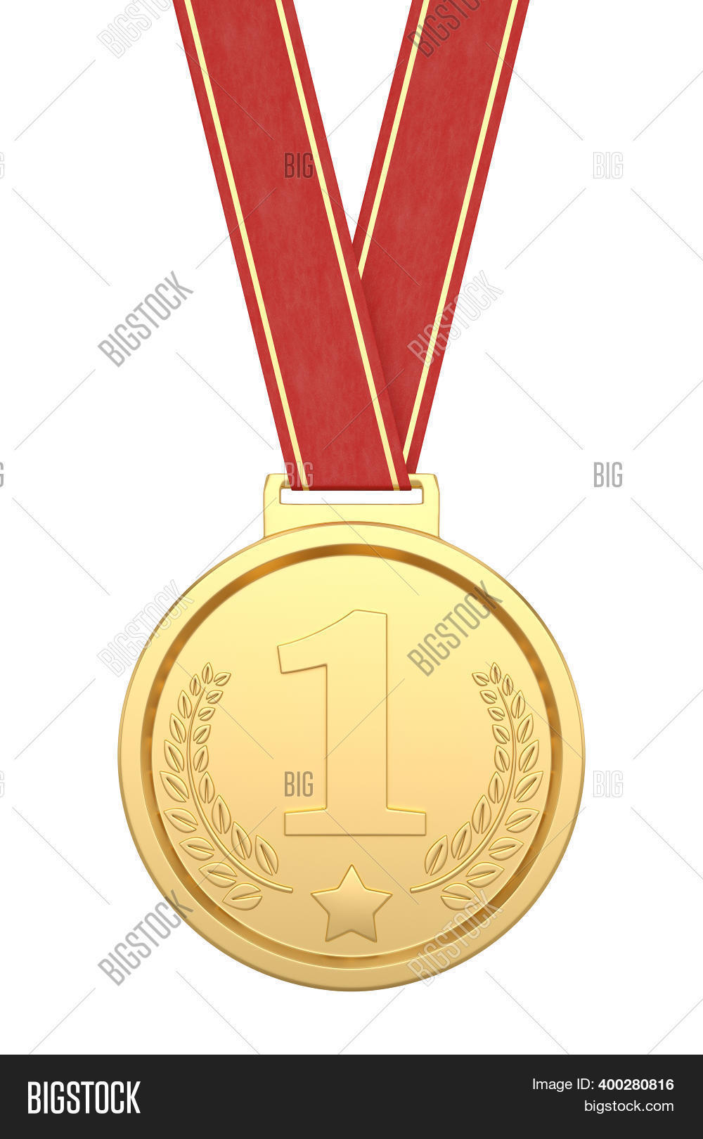 Gold Medals Isolated Image & Photo (Free Trial) | Bigstock