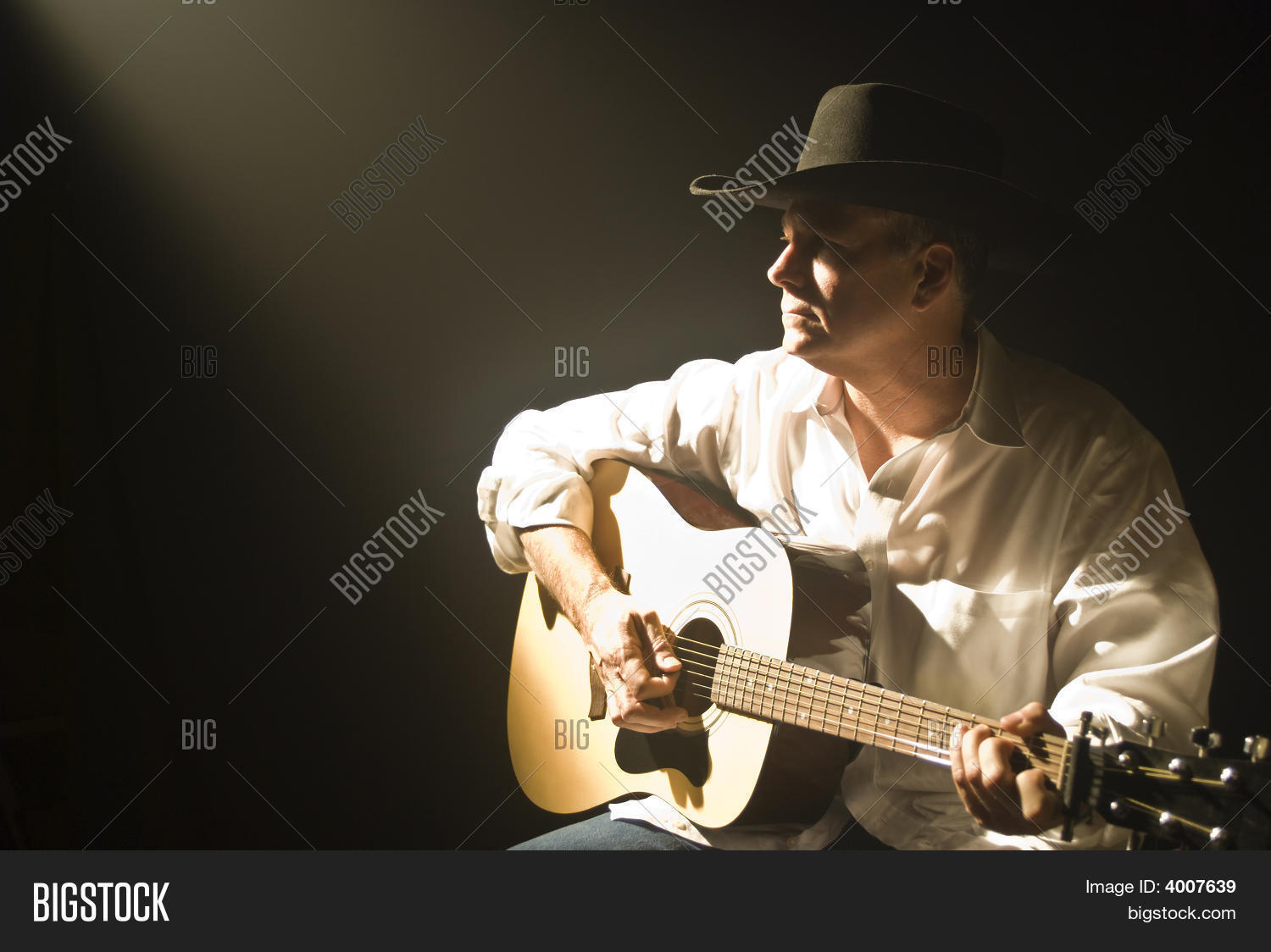 Cowboy Playing Guitar Image & Photo (Free Trial) | Bigstock