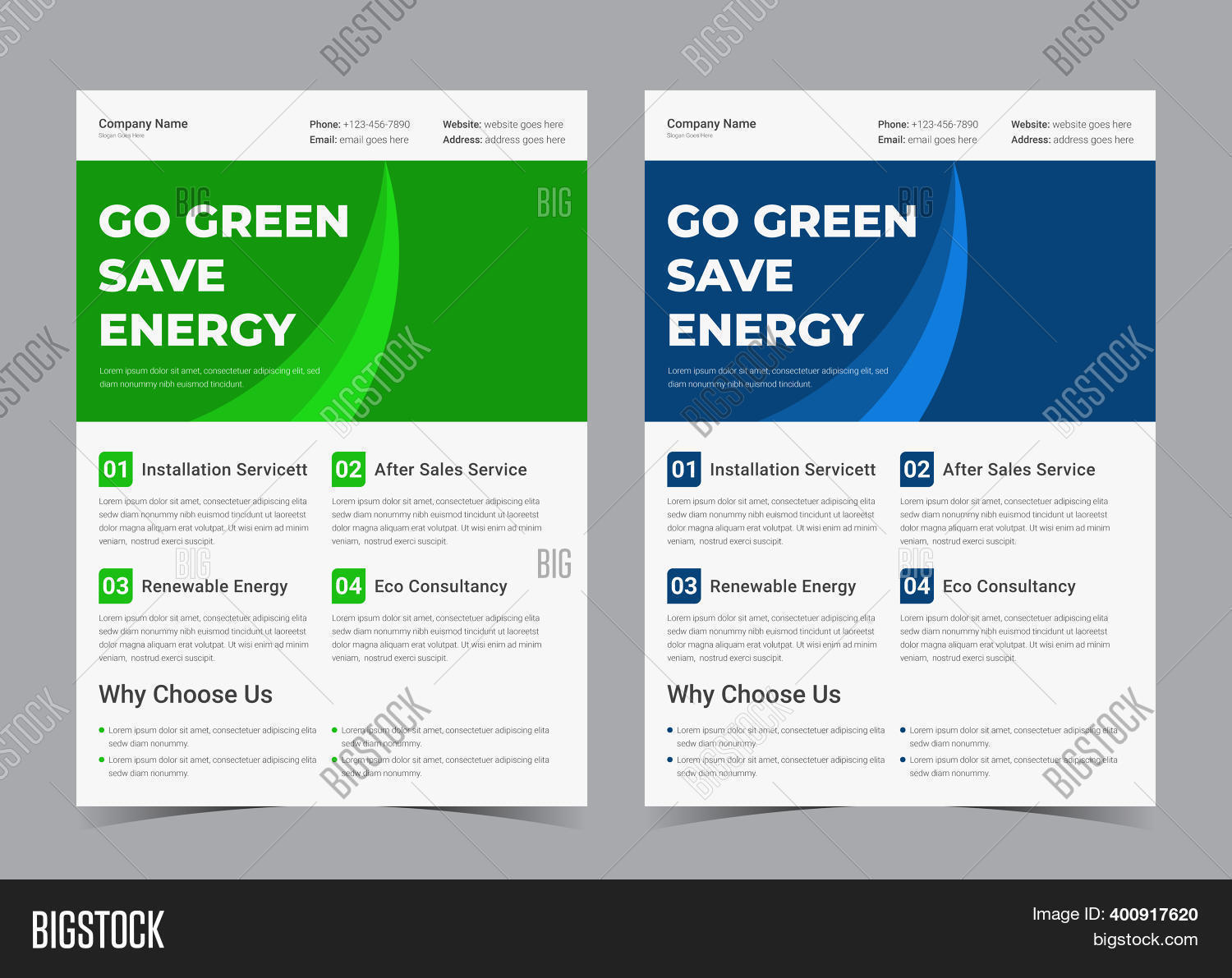 Green Energy Flyer. Image & Photo (Free Trial) | Bigstock