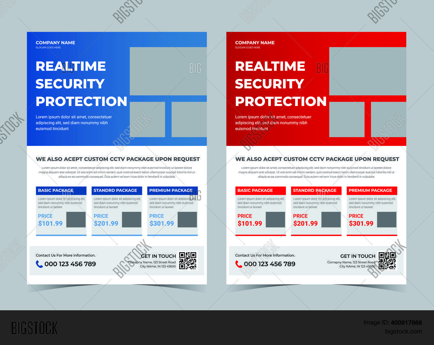 Security Camera Flyer Vector & Photo (Free Trial) | Bigstock