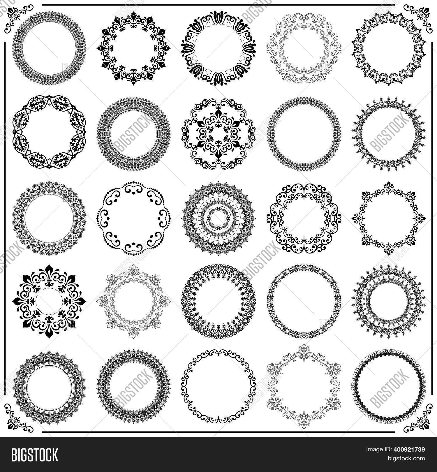 Vintage Set Round Image & Photo (Free Trial) | Bigstock