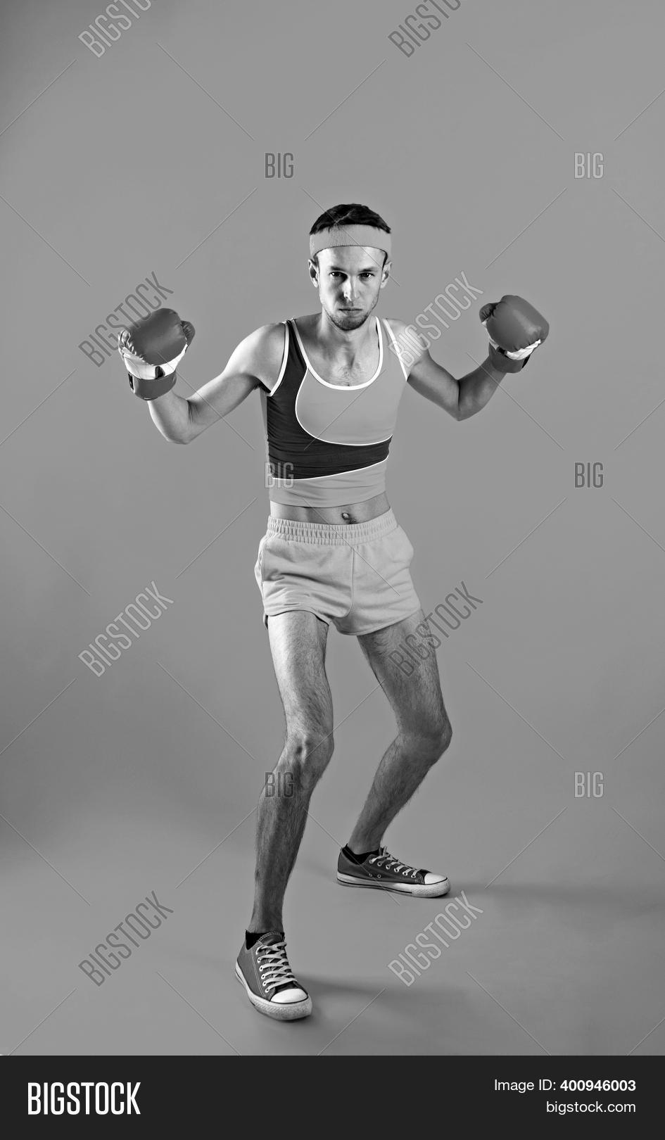 Funny Skinny Boxer Man Image & Photo (Free Trial) | Bigstock
