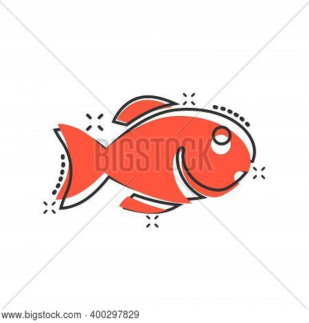 Fish Icon Comic Style Vector & Photo (Free Trial) | Bigstock