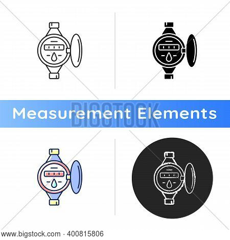 Water Meter Icon. Vector & Photo (Free Trial) | Bigstock