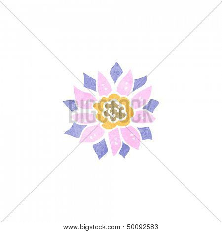 Retro Cartoon Flower Vector & Photo (Free Trial) | Bigstock