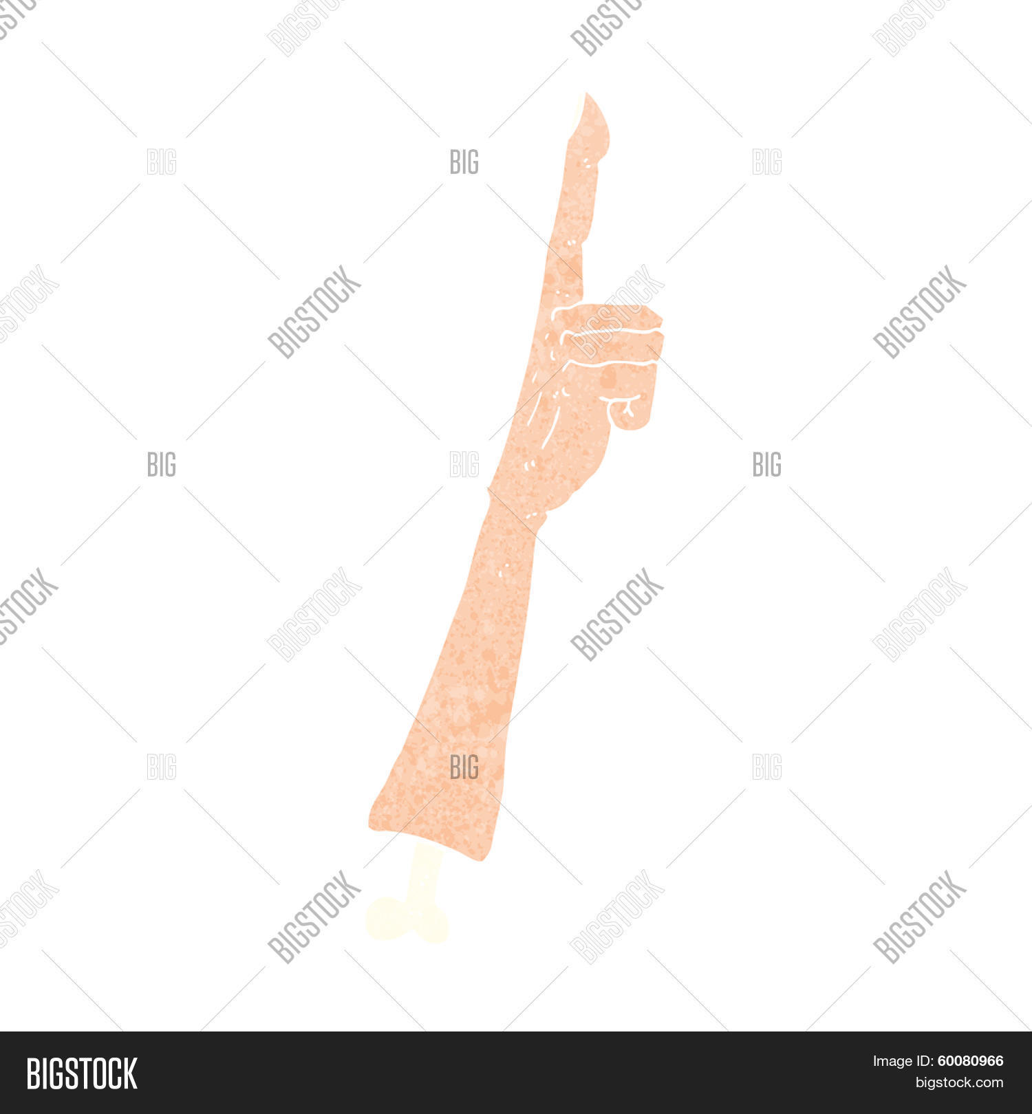 Cartoon Pointing Arm Vector & Photo (Free Trial) | Bigstock