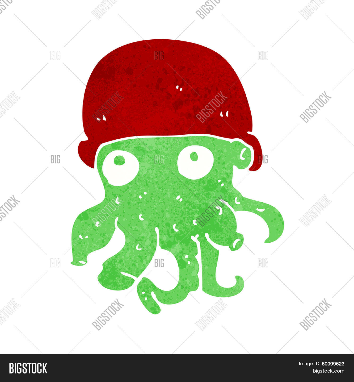 Cartoon Alien Head Vector & Photo (Free Trial) | Bigstock