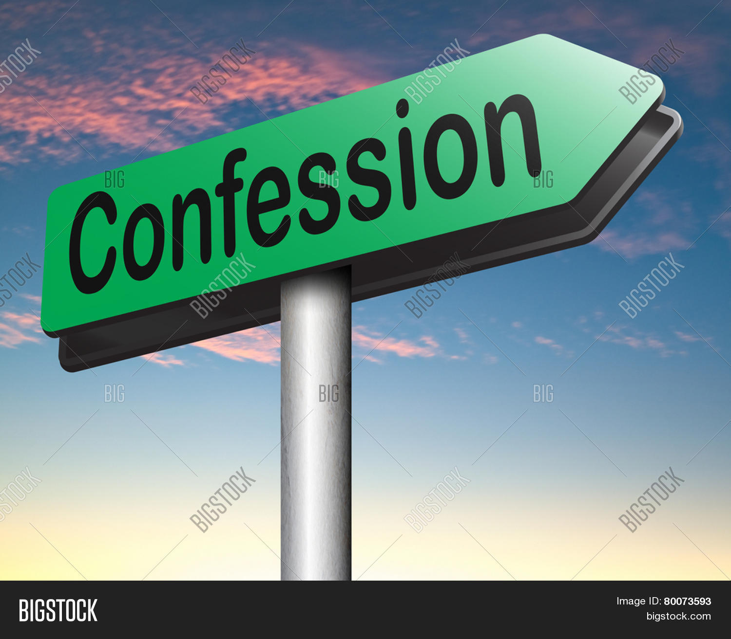 Confession Road Sign Image & Photo (Free Trial) | Bigstock