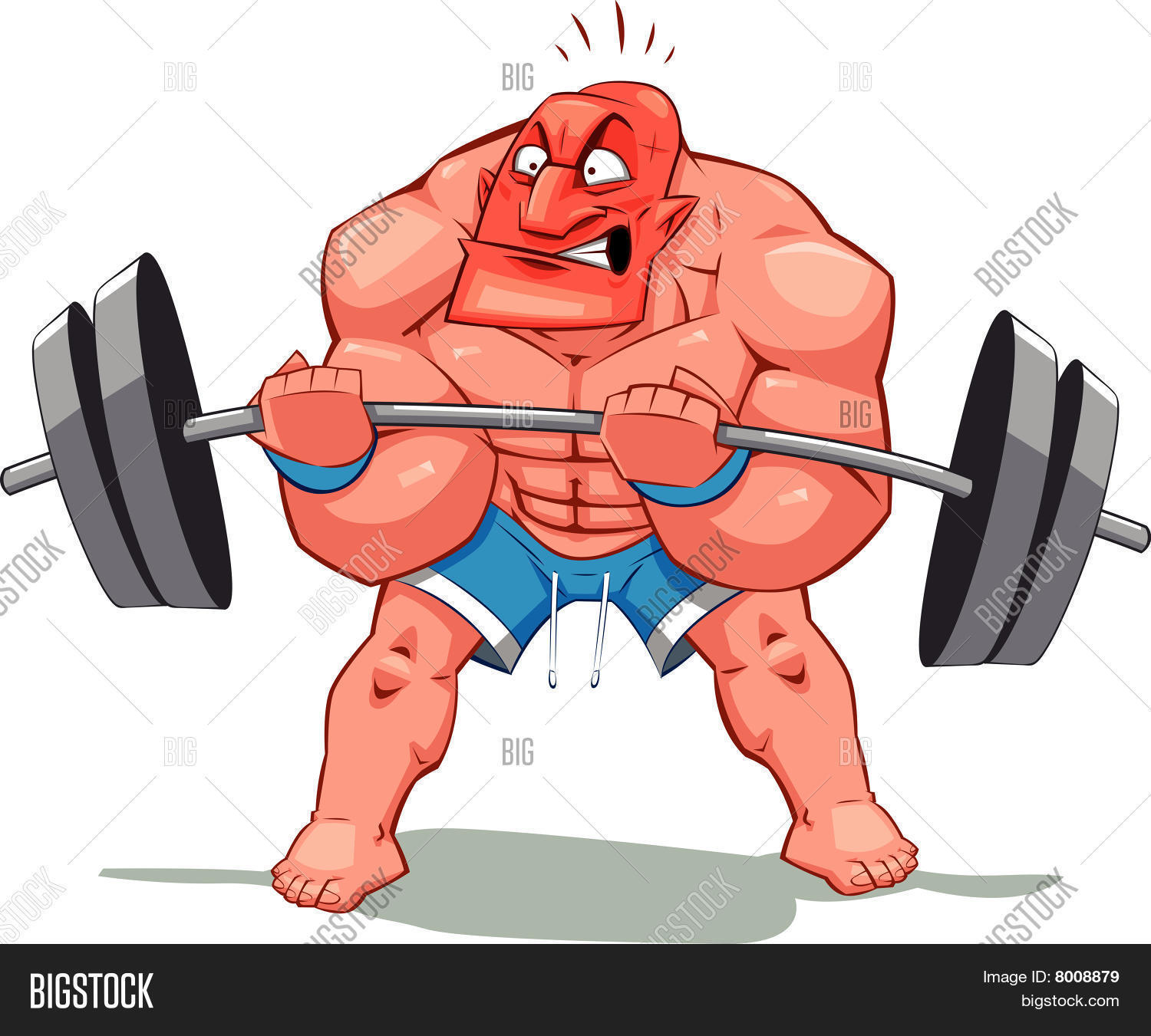 Muscle Man Vector & Photo (Free Trial) | Bigstock